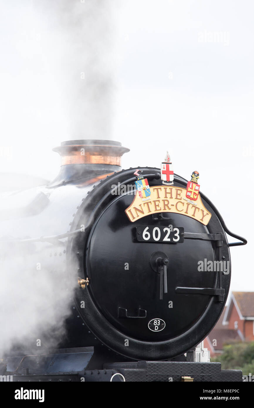 Steam funnel railway locomotive hi-res stock photography and images - Alamy
