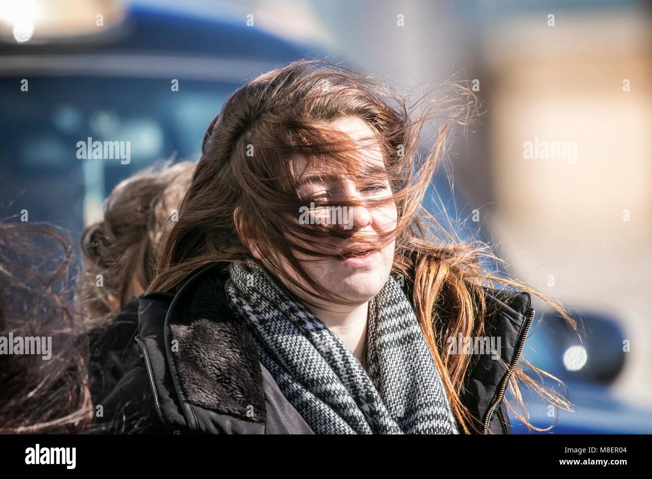 wind,hair,windswept,bad hair day,wind blown hair,long hair,female,face ...