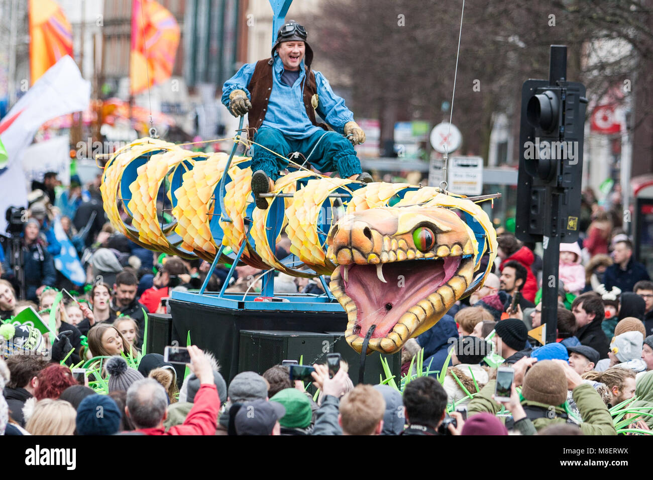 Belfast, UK.17th March, Saint Patrick's Day Parade There was many ...