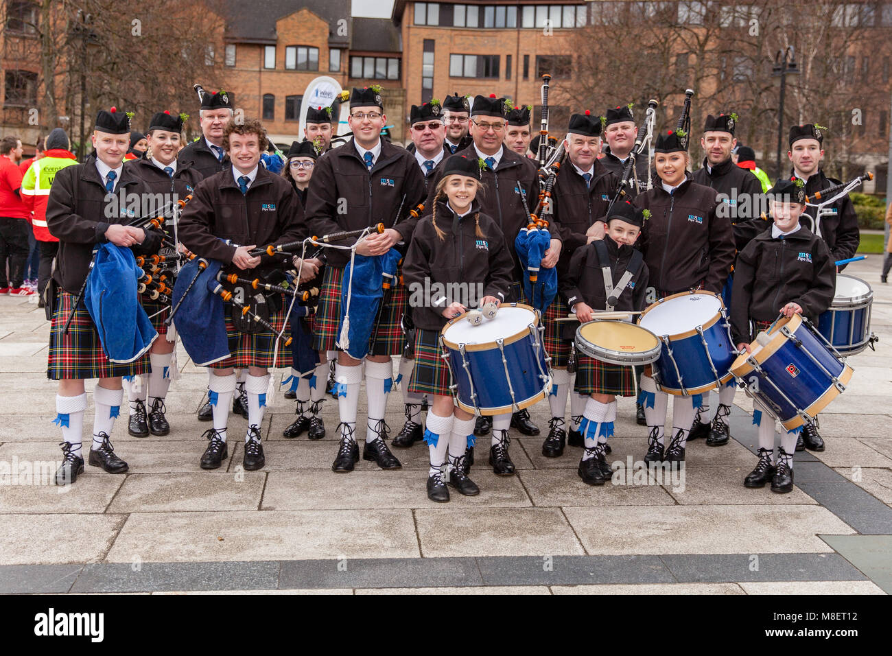 Belfast, UK.17th March, Saint Patrick's Day Parade There was many ...
