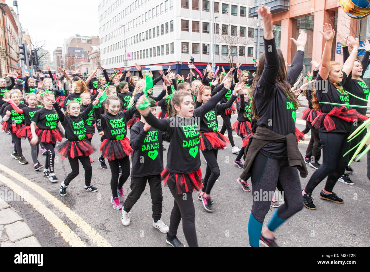 Belfast, UK.17th March, Saint Patrick's Day Parade There was many ...