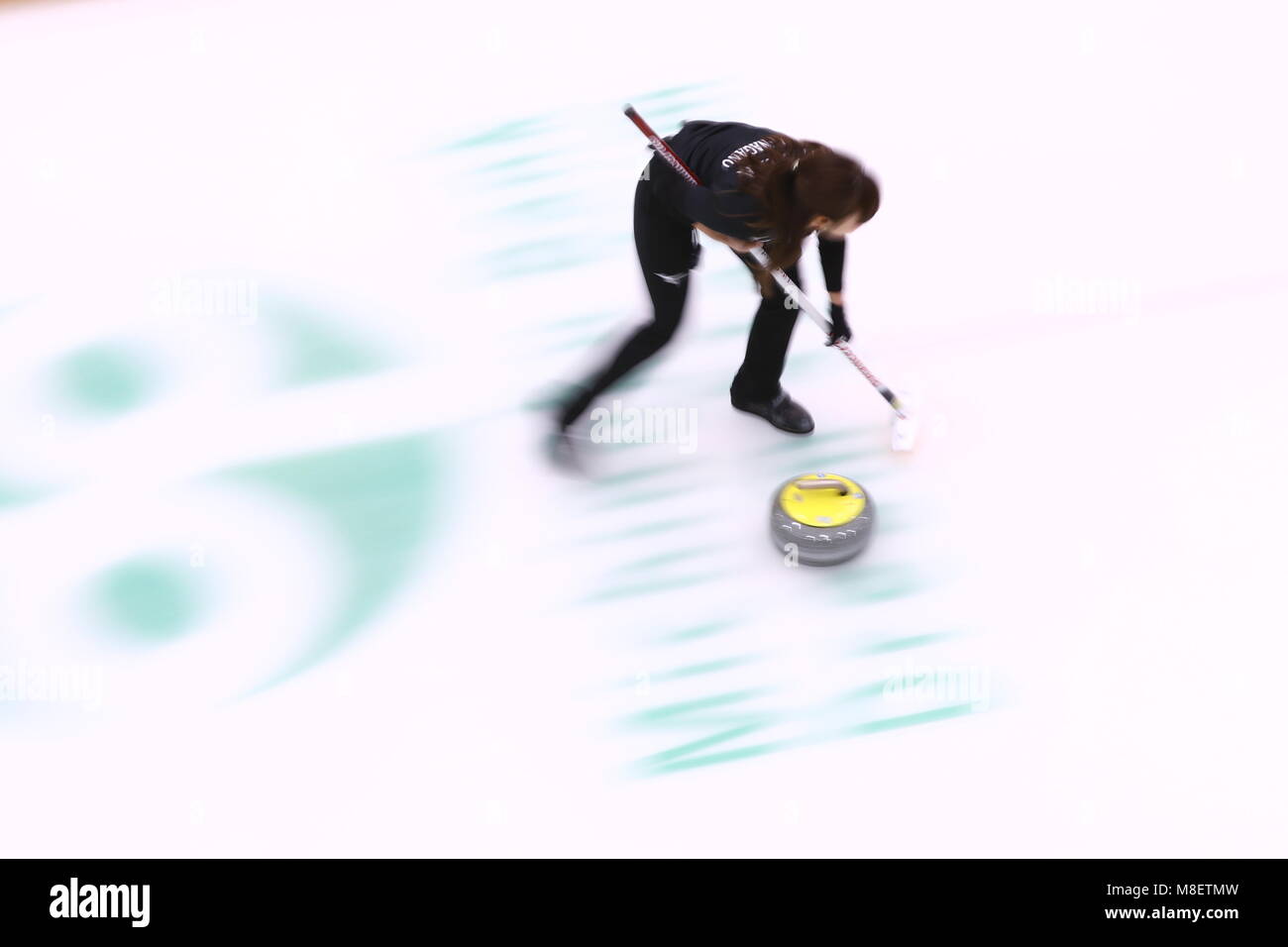 Michigin Dream Stadium Curling Hall, Aomori, Japan. 15th Mar, 2018 ...