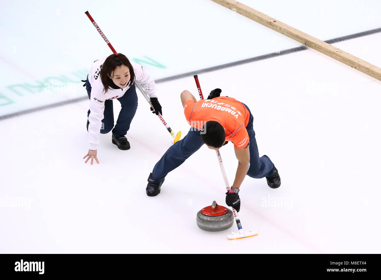 Michigin Dream Stadium Curling Hall, Aomori, Japan. 17th Mar, 2018 ...