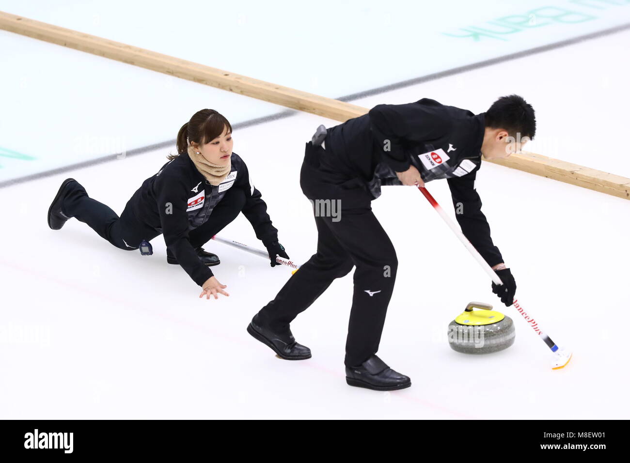 Michigin Dream Stadium Curling Hall, Aomori, Japan. 17th Mar, 2018 ...