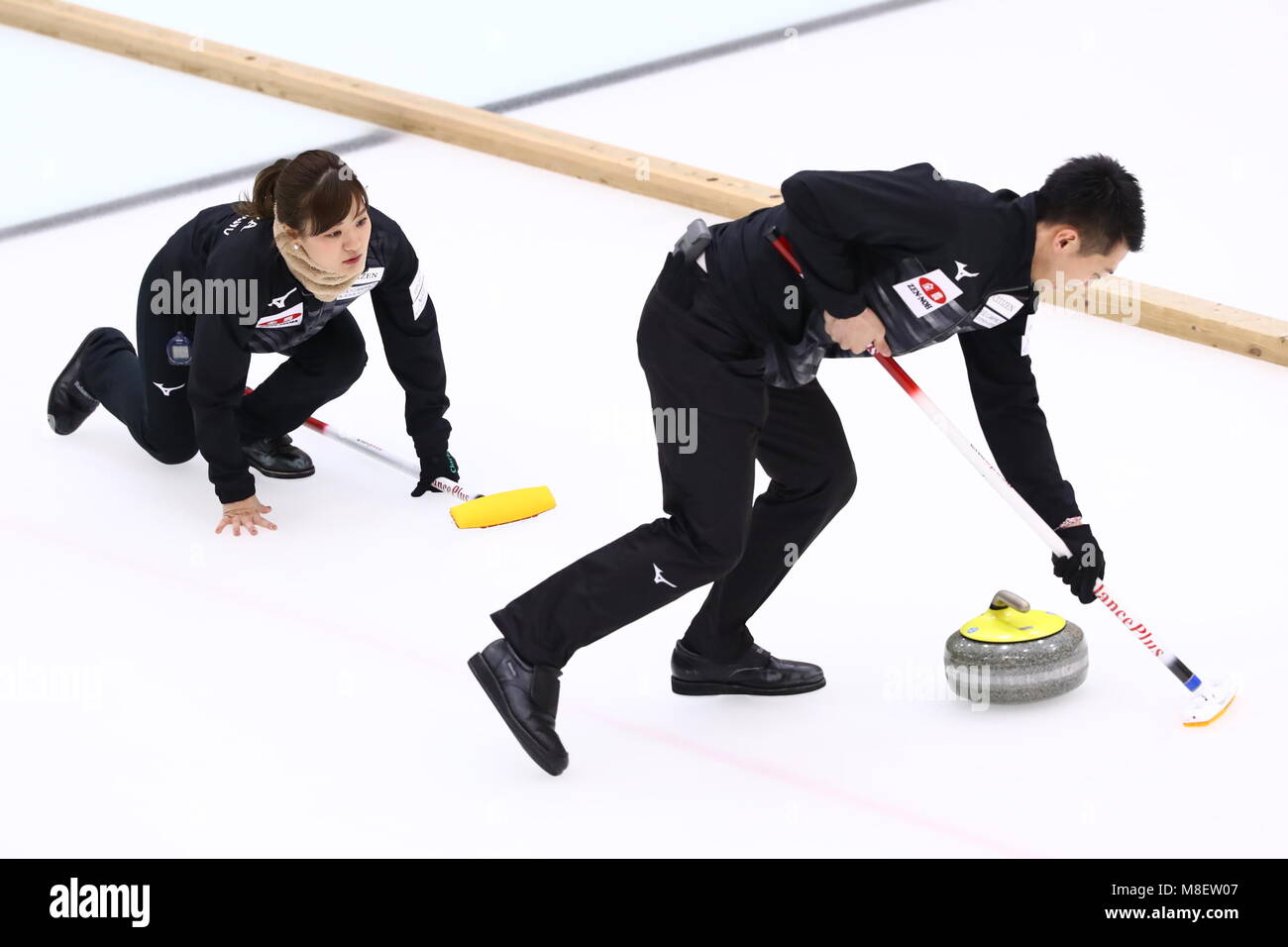Michigin Dream Stadium Curling Hall, Aomori, Japan. 17th Mar, 2018 ...