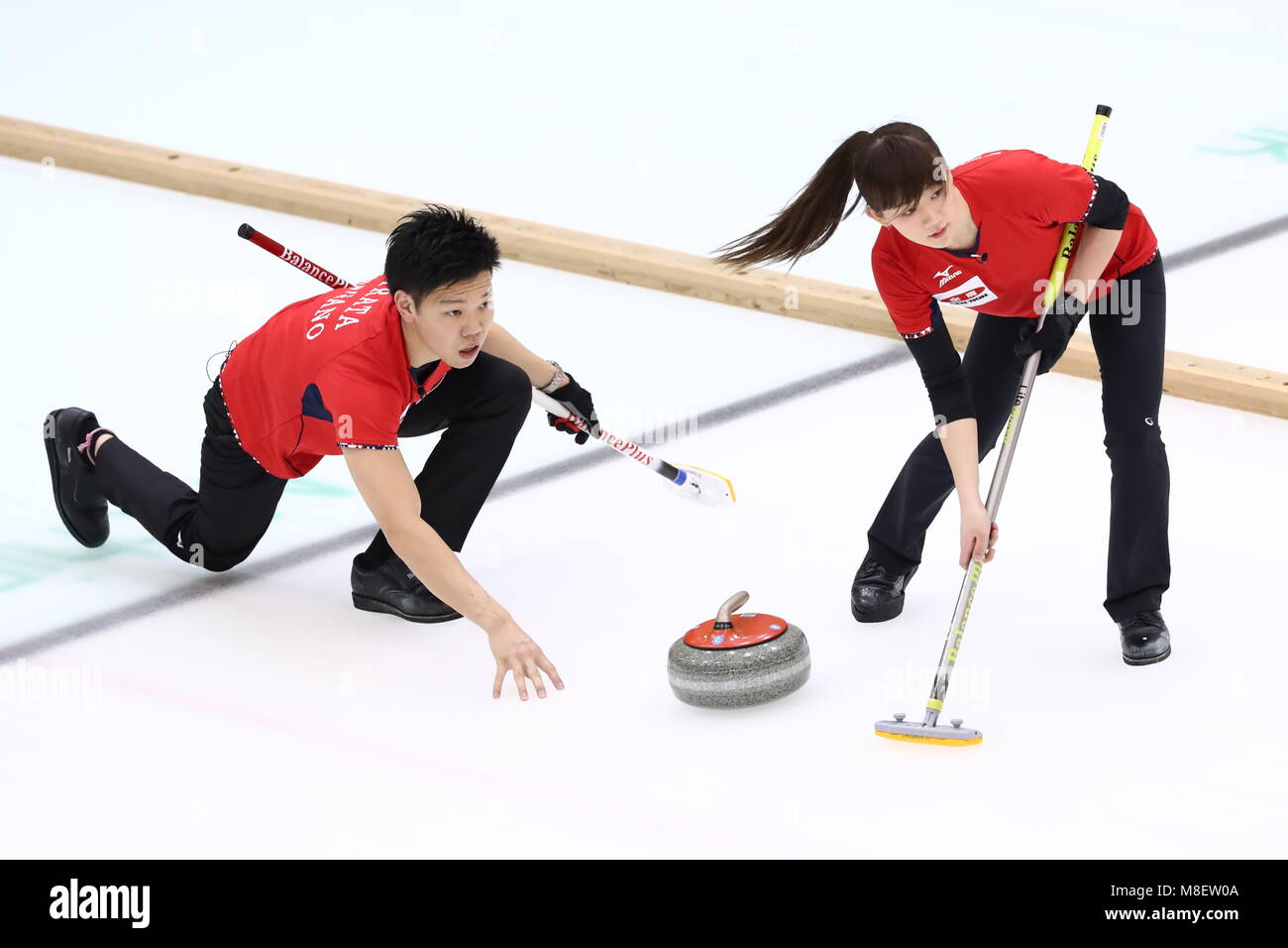 Michigin Dream Stadium Curling Hall, Aomori, Japan. 17th Mar, 2018 ...