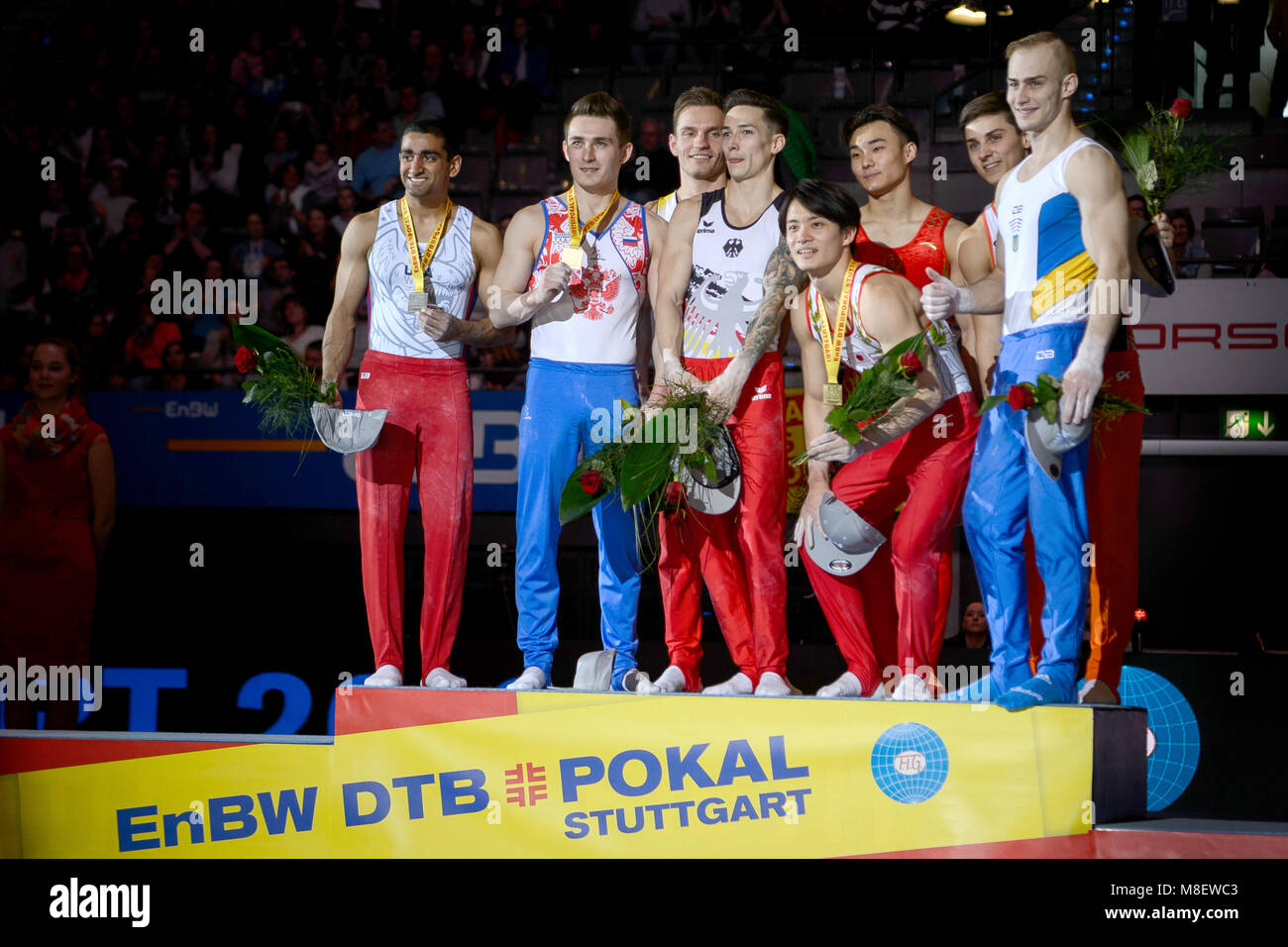 Stuttgart, Germany, 17 March 2018.Gymnastics World Cup, decicer, men's ...