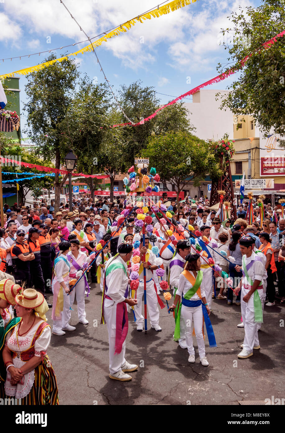 Romeria de San Benito de Abad, traditional street party, San Cristobal ...