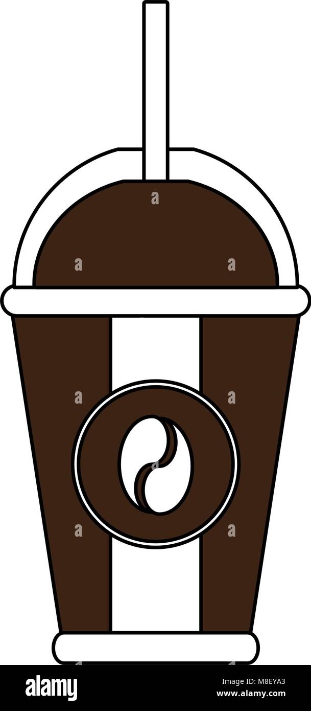 Coffee frappe cup vector illustration graphic design Stock Vector Image ...