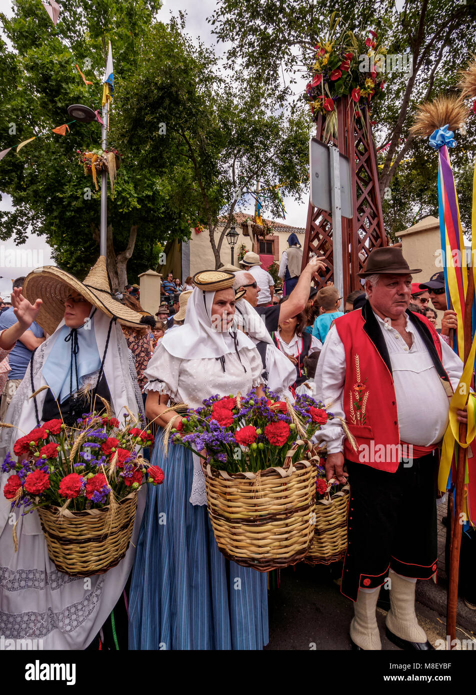 Romeria de San Benito de Abad, traditional street party, San Cristobal ...