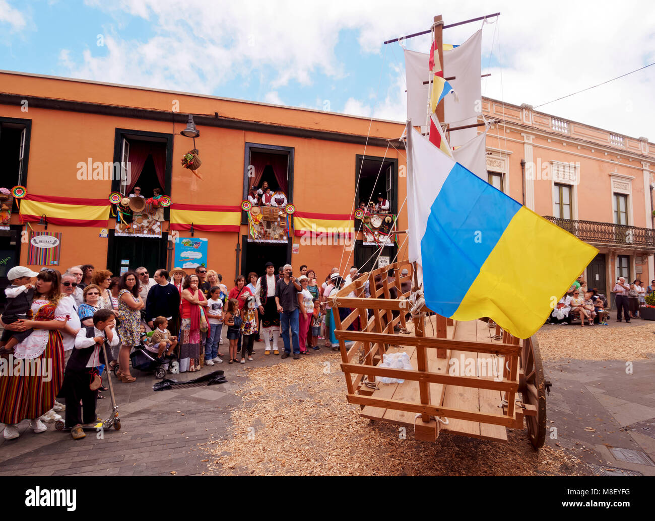 Romeria de San Benito de Abad, traditional street party, San Cristobal ...