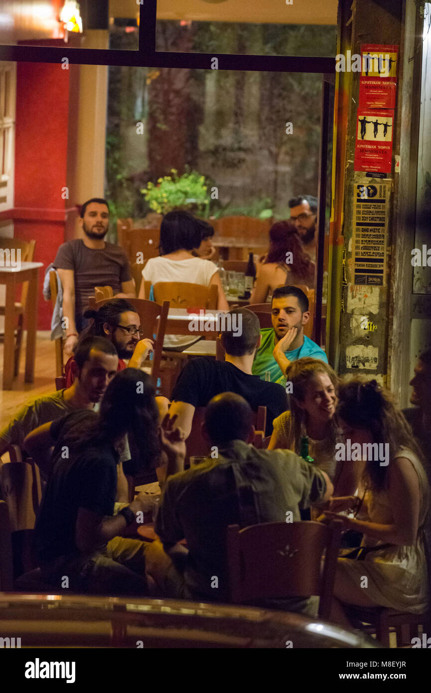 Cafe exarchia athens hi-res stock photography and images - Alamy