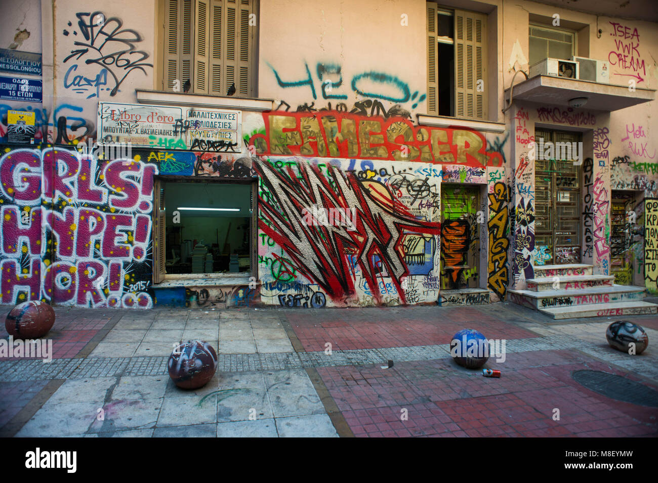 Athens. Street art, Exarchia. Greece Stock Photo - Alamy