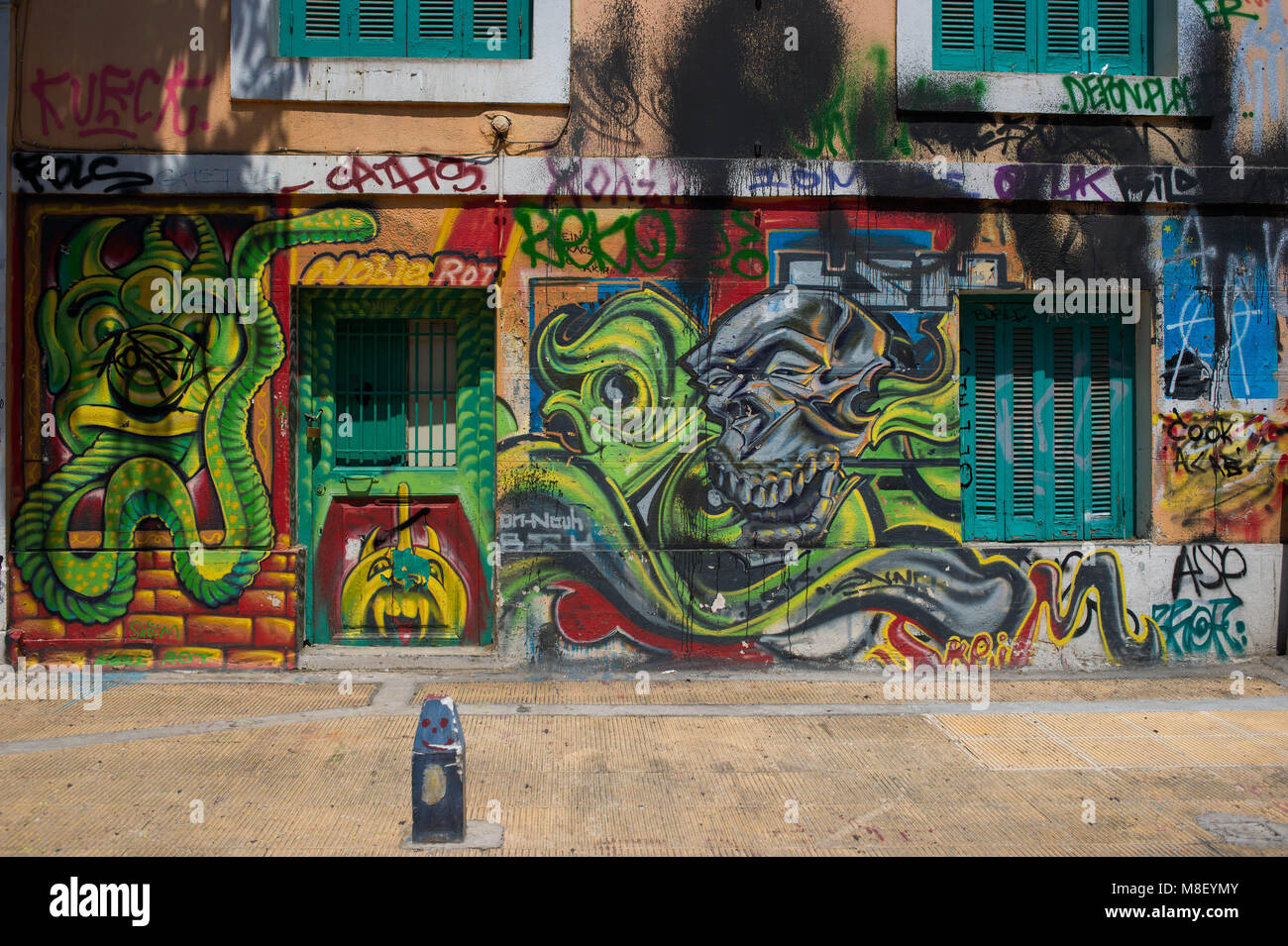 Athens graffiti exarchia hi-res stock photography and images - Alamy