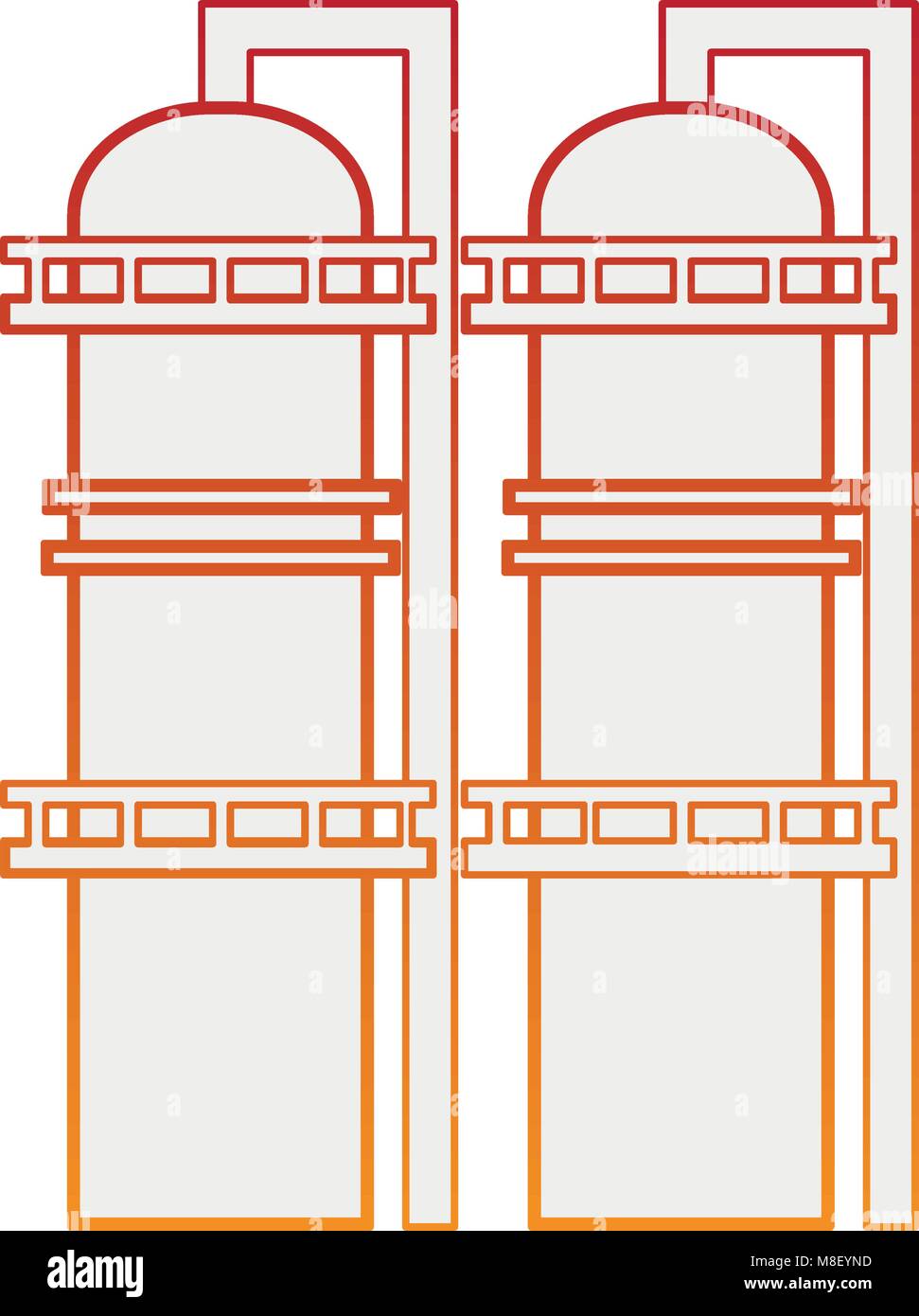 Natural gas factory vector illustration graphic design Stock Vector ...