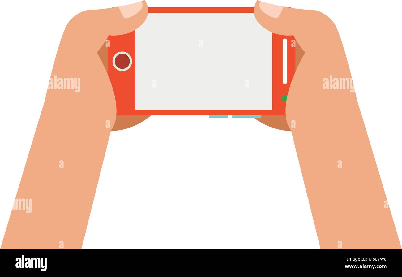 Hands with smartphone vector illustration graphic design Stock Vector ...