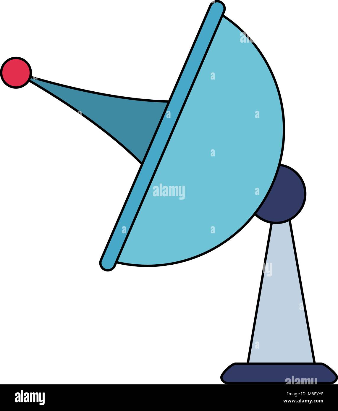 Telecommunication antenna symbol vector illustration graphic design ...
