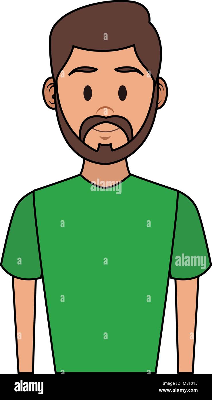 Young man cartoon vector illustration graphic design Stock Vector Image ...