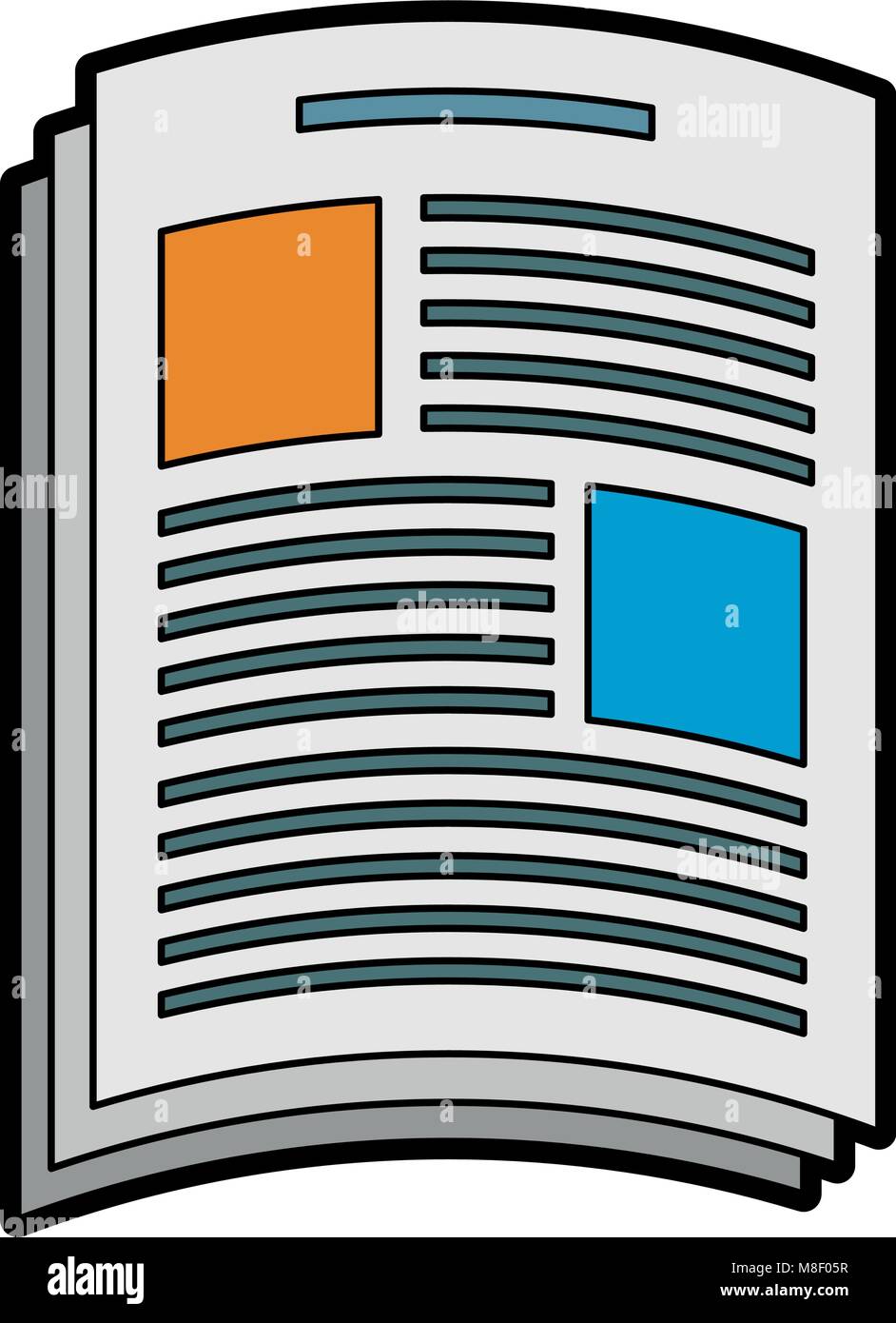 Sheets document isolated vector illustration graphic design Stock ...