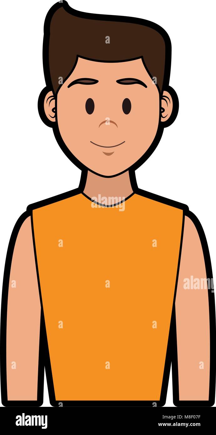 Young man cartoon vector illustration graphic design Stock Vector Image ...