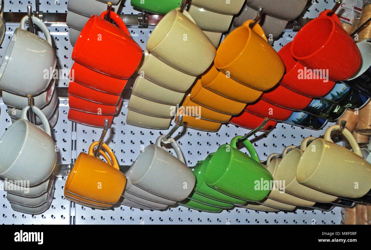 Colorful tea cups Stock Photo - Alamy