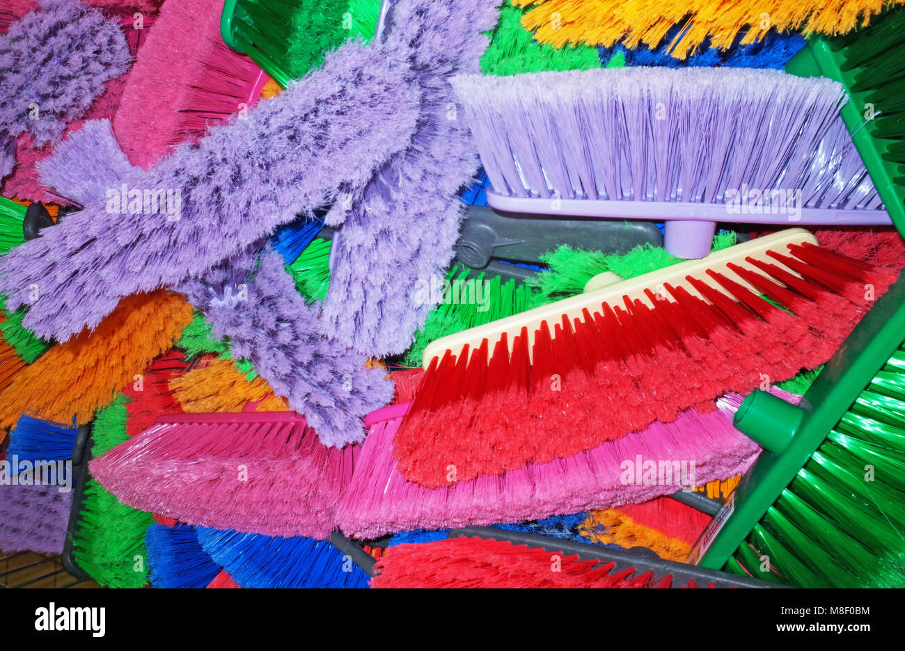 Colorful brooms hi-res stock photography and images - Alamy