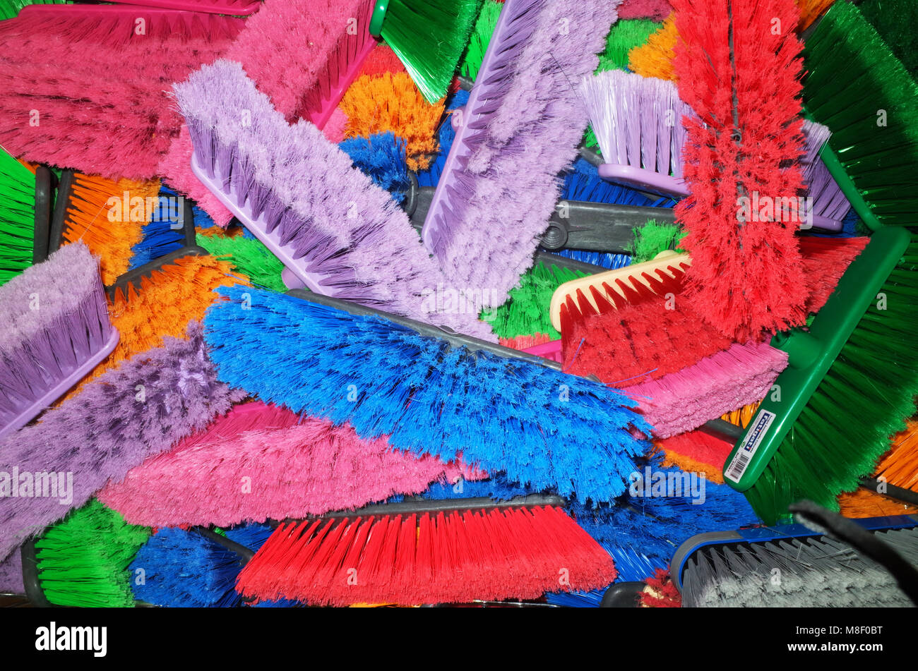 Colorful brooms hi-res stock photography and images - Alamy