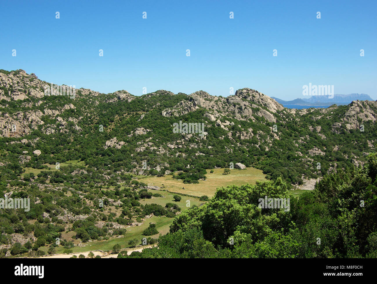 Sardinia. Typical landscape of Gallura Stock Photo - Alamy