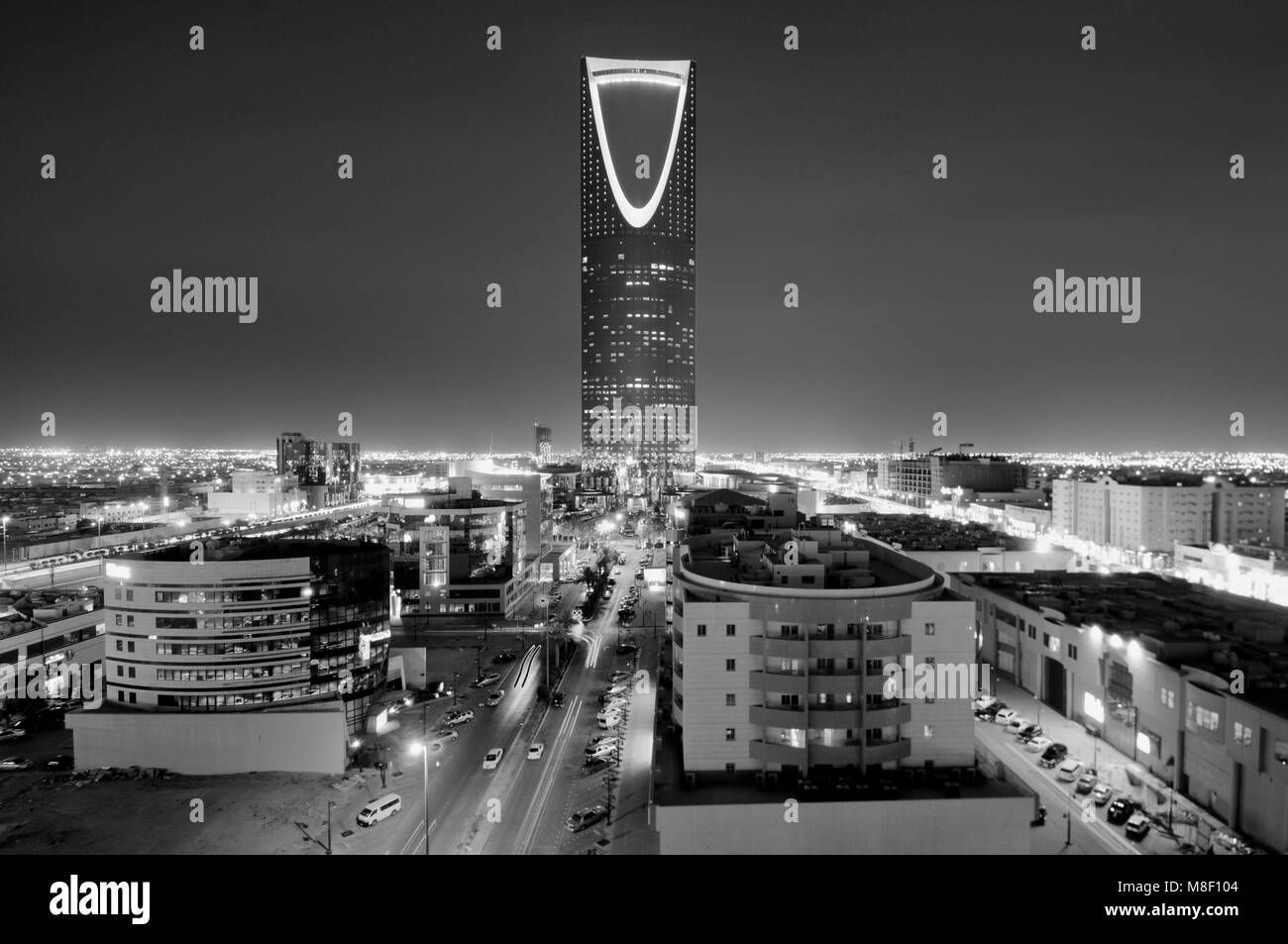 Riyadh City Capital of Saudi Arabia Skyline at Night Stock Photo - Alamy