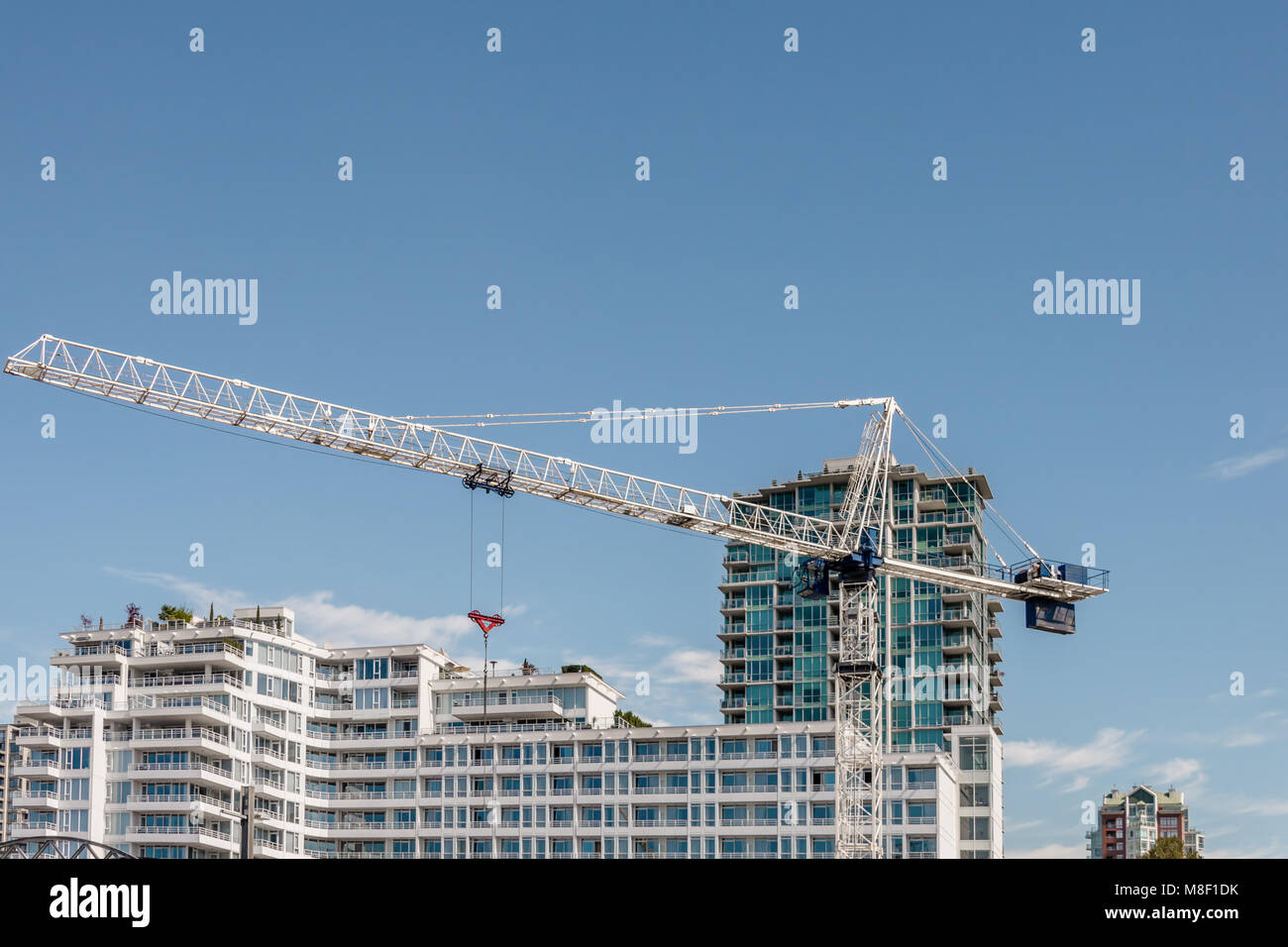 Blue sky and white clouds and high rise building building hi-res stock ...