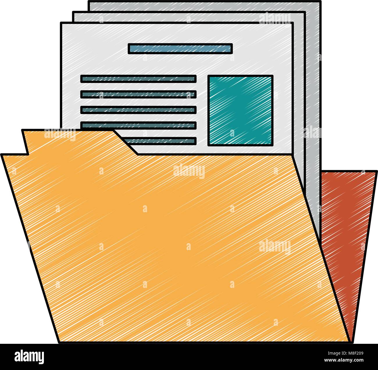 Folder document symbol vector illustration graphic design Stock Vector ...