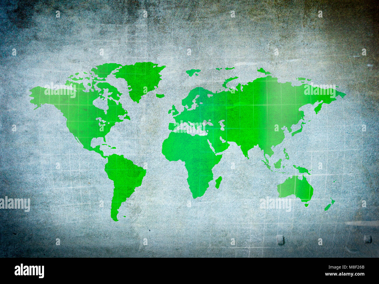 Map of world Stock Photo - Alamy