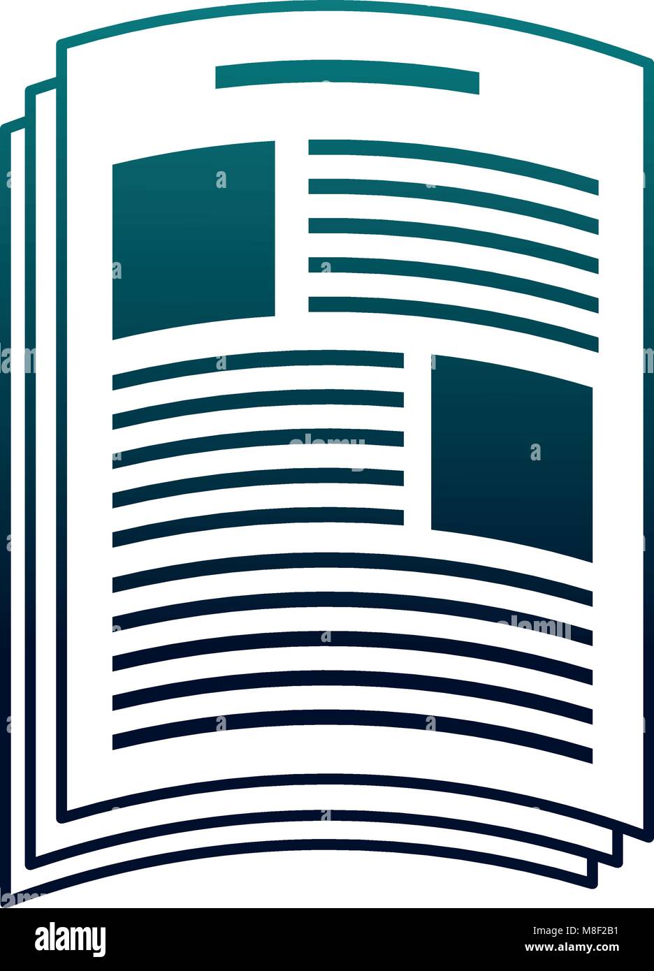 Sheets document isolated vector illustration graphic design Stock ...