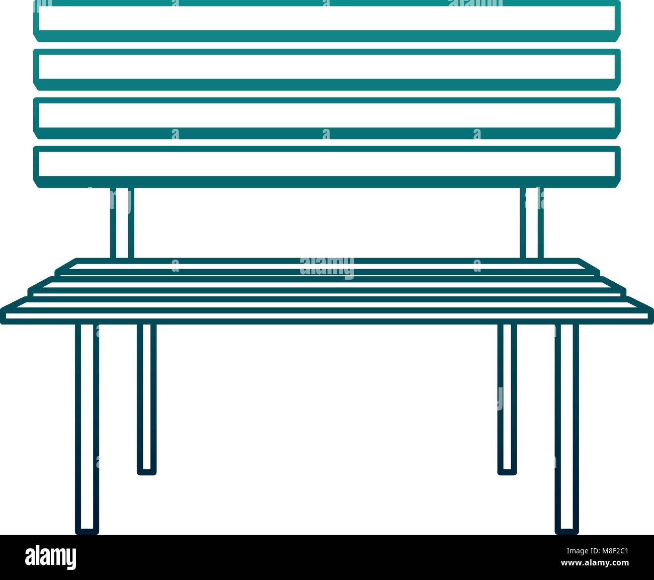 Park wooden chair vector illustration graphic design Stock Vector Image ...