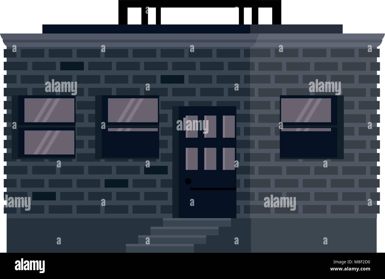 Pixelated building isolated vector illustration graphic design Stock ...