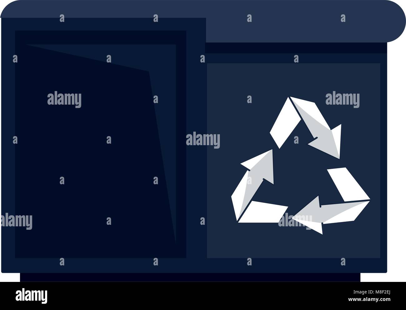 Pixelated trash container vector illustration graphic design Stock ...