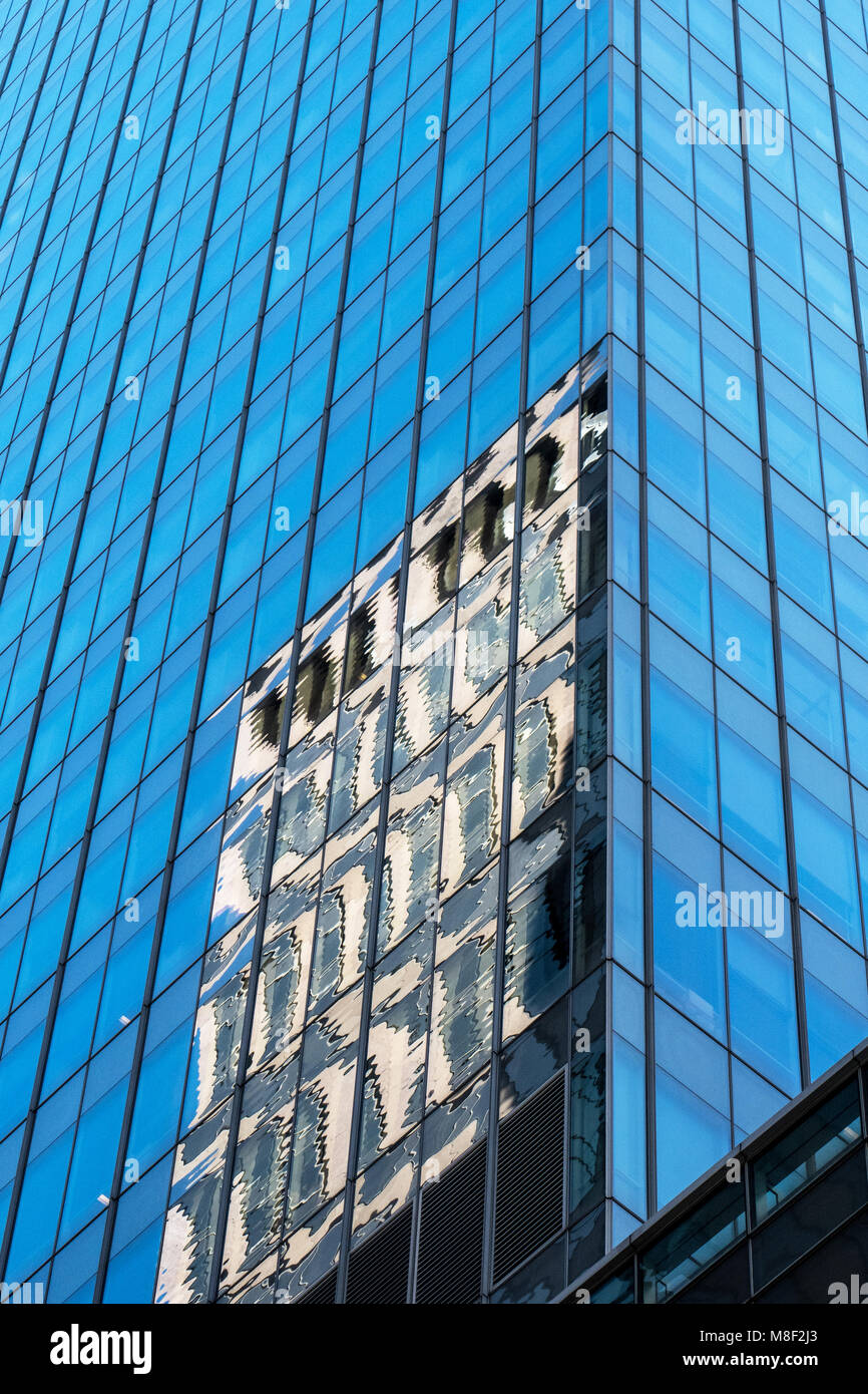 New modern glass and steel buildings in the vicinity of the former ...
