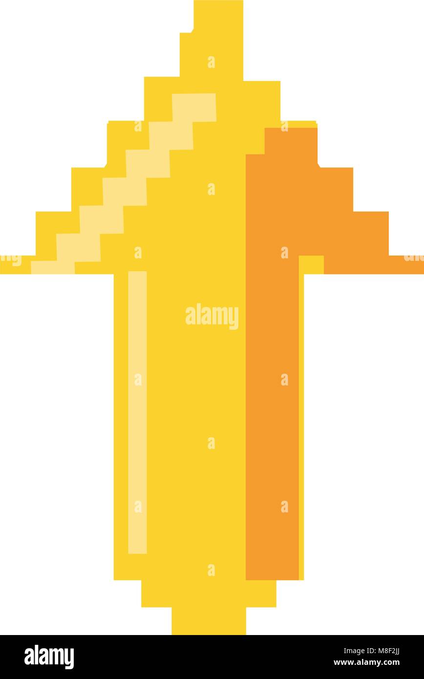 Pixelated arrow Stock Vector Images - Alamy