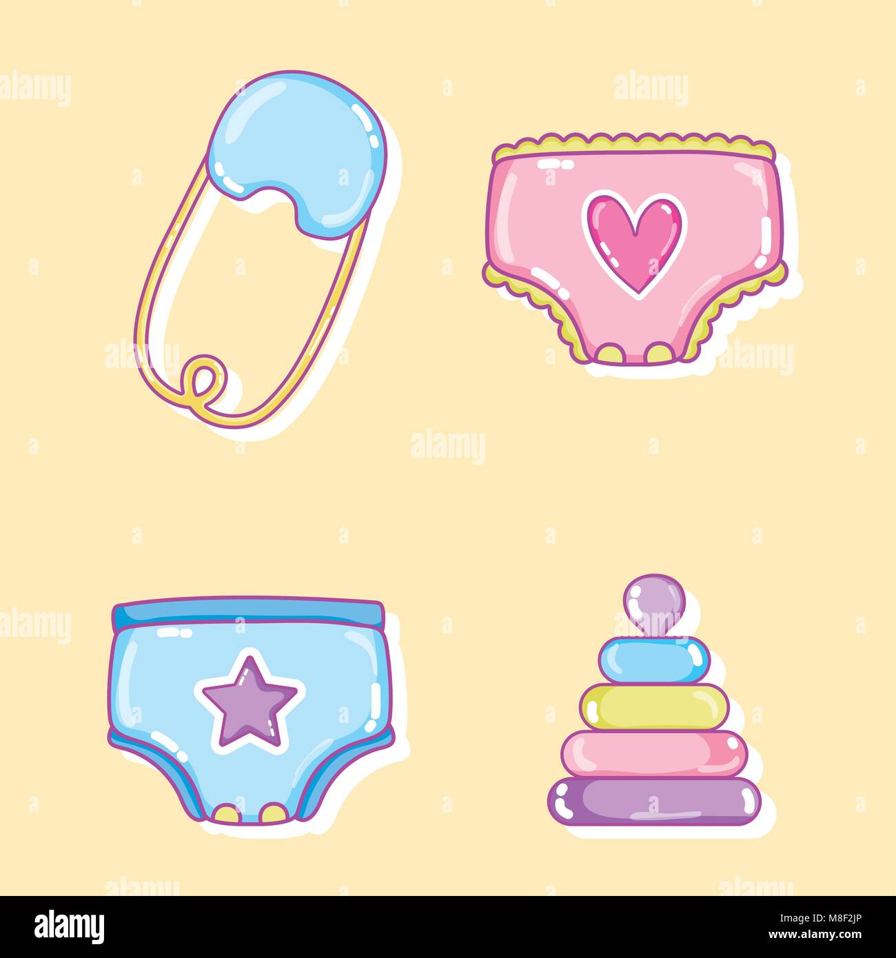 Baby cartoons collection Stock Vector Image & Art - Alamy