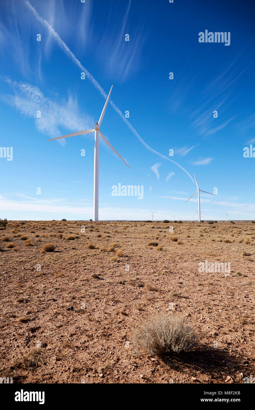 USA, Arizona, Wind turbines in arid landscape Stock Photo - Alamy