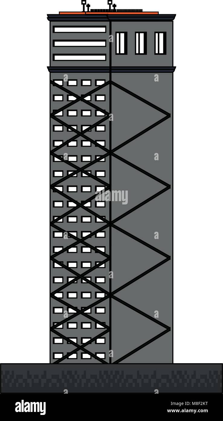 Pixelated building isolated vector illustration graphic design Stock ...