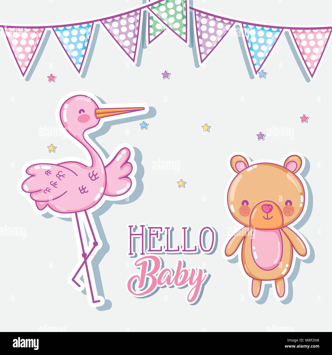 Hello teddy Stock Vector Images - Alamy