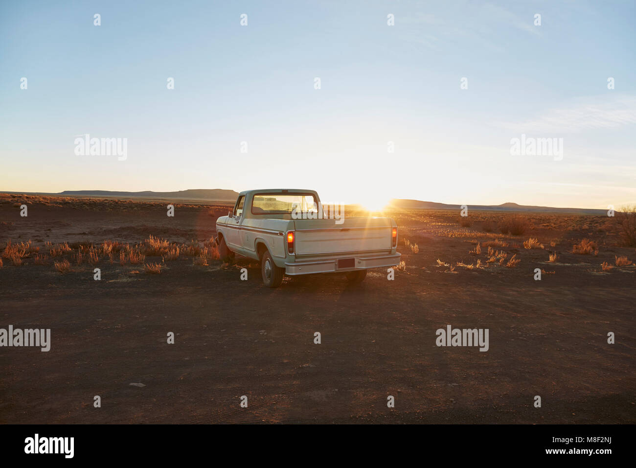 Pick up truck sunset hi-res stock photography and images - Alamy