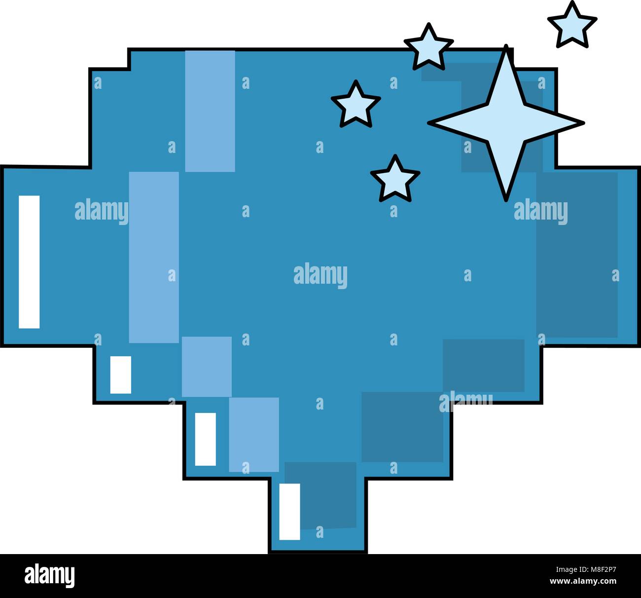 Pixelated diamond shinning vector illustration graphic design Stock ...