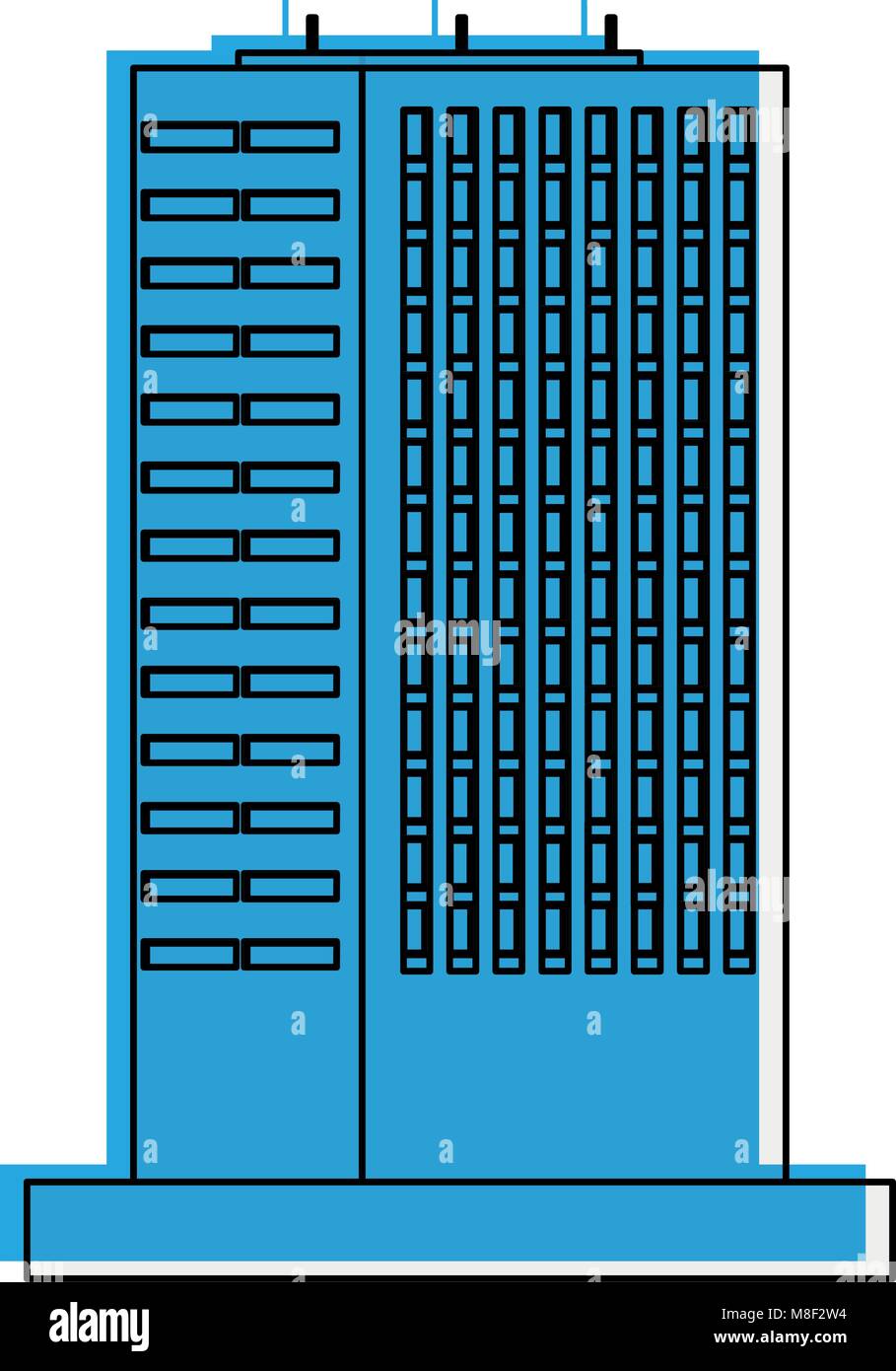 Pixelated building isolated vector illustration graphic design Stock ...