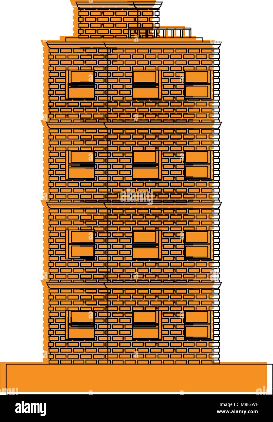 Pixelated building isolated vector illustration graphic design Stock ...