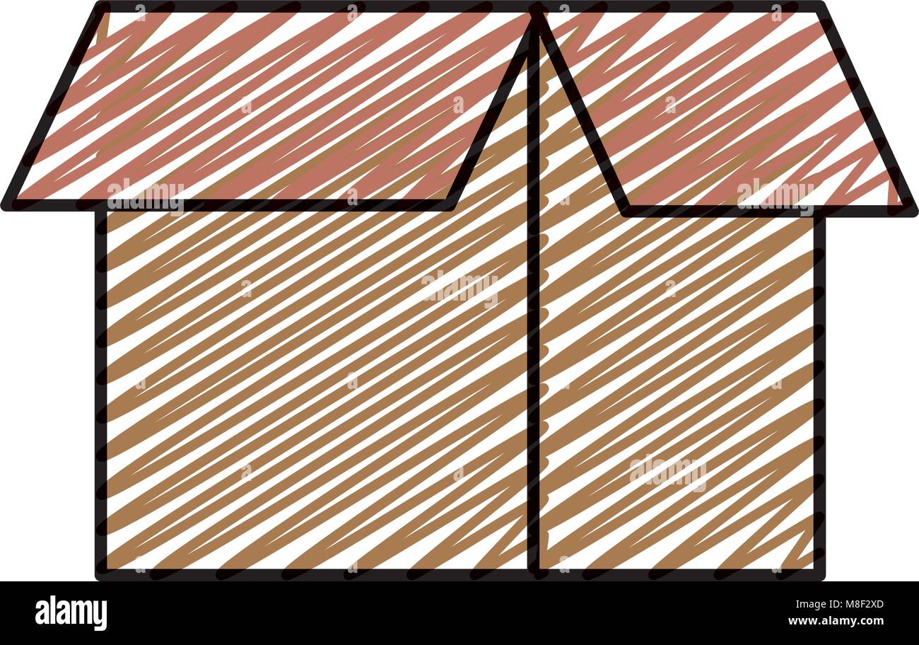 doodle open box package object icon Stock Vector Image & Art - Alamy