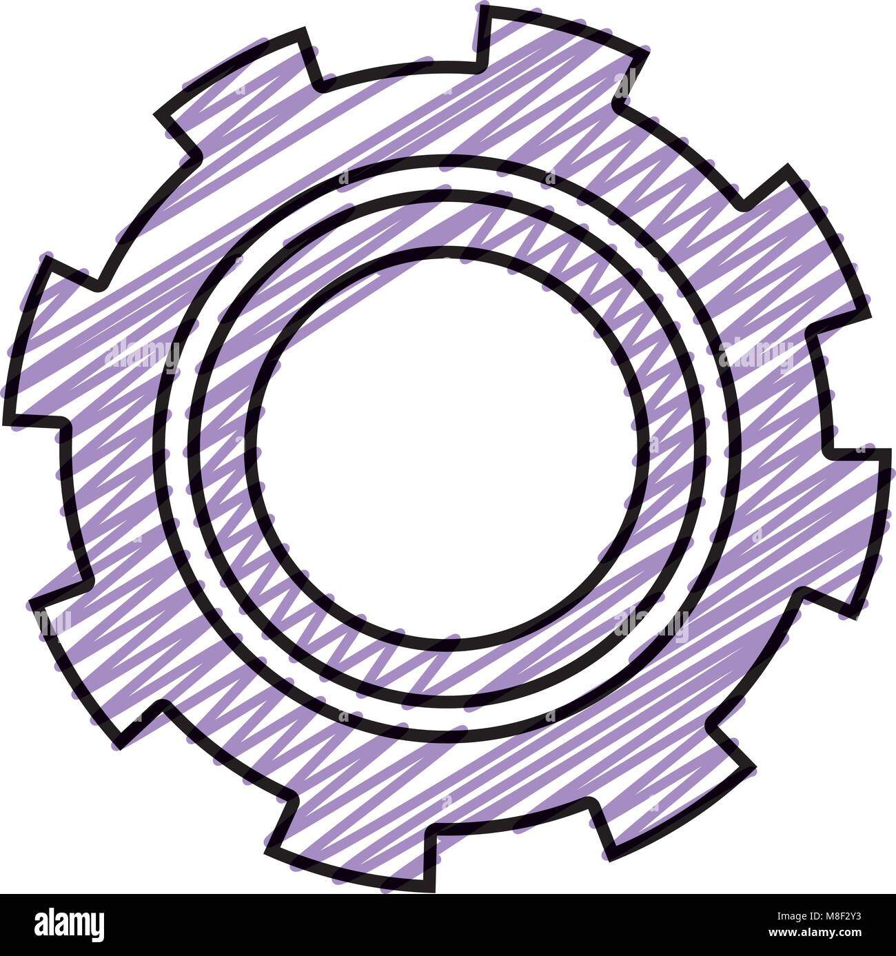 doodle gear industry process engine technology Stock Vector Image & Art ...