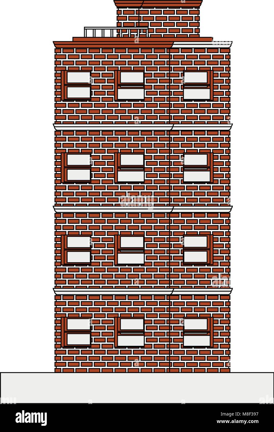 Pixelated building isolated vector illustration graphic design Stock ...