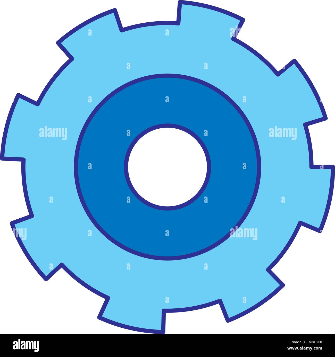 duo color gear engineering process industry machine Stock Vector Image ...